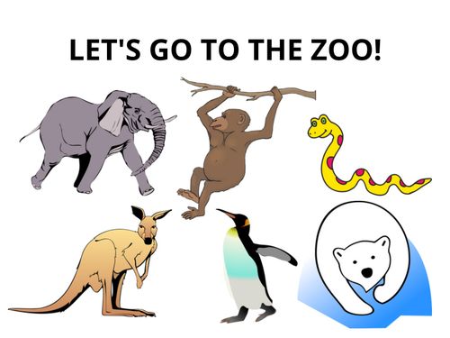 Book Creator | Let's Go To The Zoo