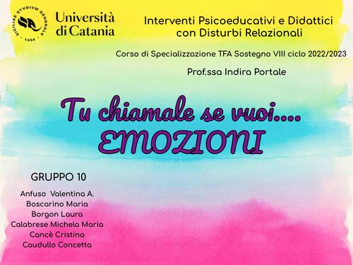 Book Creator | Tu chiamale se vuoi... Emozioni