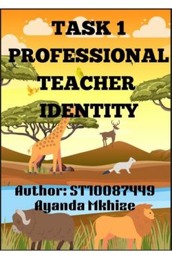Book Creator | professional Teacher Identity of Ayanda Nothando Mkhize