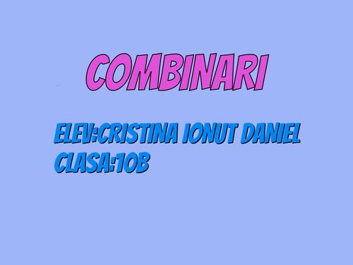 Book Creator | Combinari