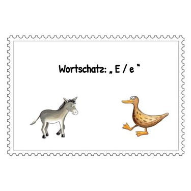 Book Creator | Wortschatz E / e