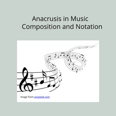 Book Creator | Anacrusis in Music Composition and Notation