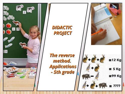 Book Creator | DIDACTIC PROJECT The reverse method. Applications - 5th ...