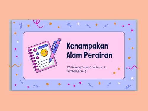 Book Creator | Kenampakan Alam Perairan Kelas 4 Tema 6 Subtema 2 Pembelajaran 5
