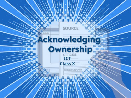 Book Creator | X ICT - Acknowledging Ownership