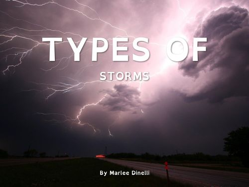 Book Creator | Types of Storms