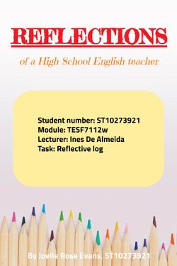 Book Creator | Teaching Experience Reflection Log