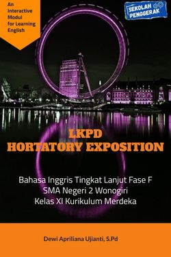 Book Creator | LKPD HORTATORY EXPOSITION