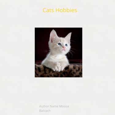 Book Creator | Cat Hobbies
