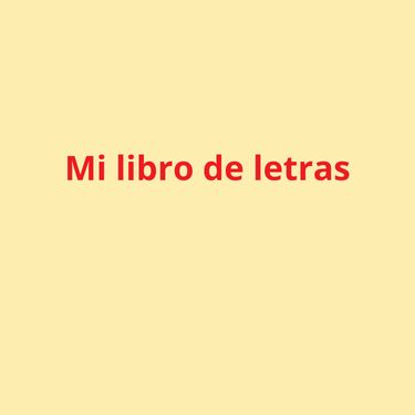 Book Creator | Mi libro de letras