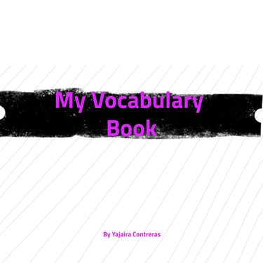 Book Creator | My Vocabulary Book