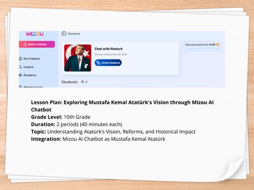 Book Creator | Mizou AI CHATBOT Integrated Lesson Plan