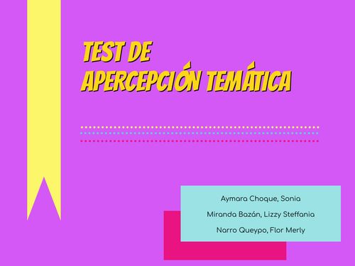 Book Creator | TEST DE APERCEPCION TEMÀTICA