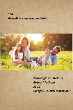 Book Creator | 100 greseli in educatia copiilor.