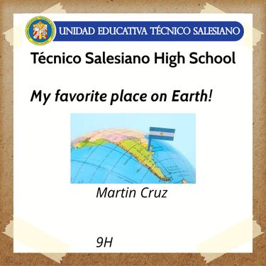 Book Creator | My favorite place on earth!