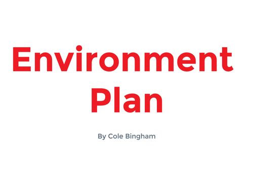 Book Creator | Environment Plan