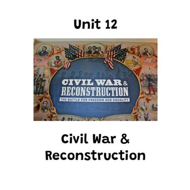 Book Creator | Unit 12 Civil War & Reconstruction