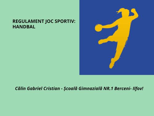 Book Creator | Handbal - reguli de joc