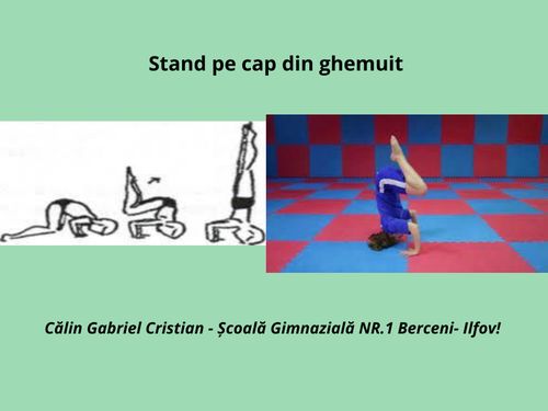 Book Creator | Stand pe cap din ghemuit