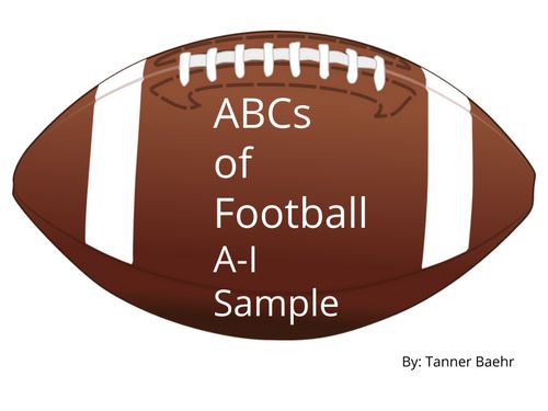 Book Creator | ABCs of Football