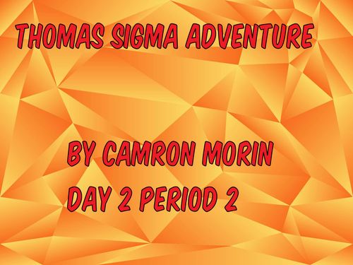 Book Creator | Thomas Sigma Adventure