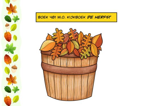 Book Creator | Boek 481 kijkboek de herfst