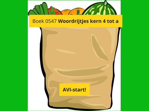 Book Creator | Boek 0547 Woordrijtjes kern 4 tot a