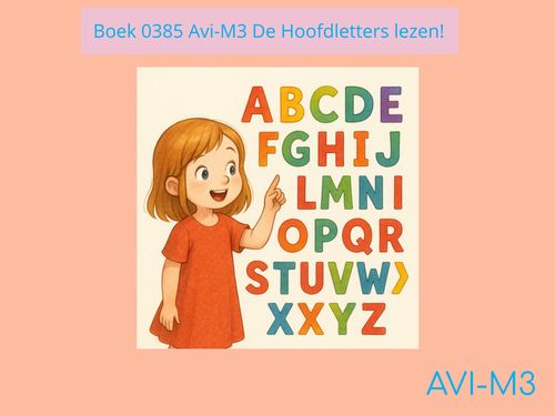 Book Creator | Boek 0385 avi-M3 De hoofdletters lezen