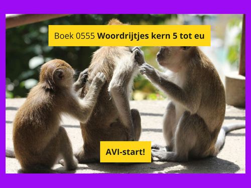 Book Creator | Boek 0555 Woordrijtjes kern 5 tot eu