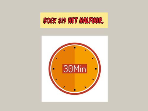 Book Creator | Boek 819 Het halfuur