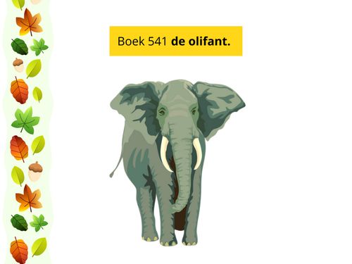 Book Creator | Boek 541 de olifant.