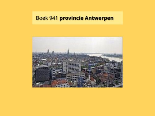 Book Creator | Boek 941 PROVINCIES ANTWERPEN