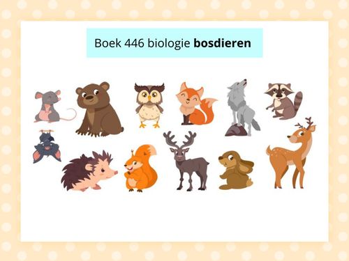 Book Creator | Boek 446 biologie bosdieren