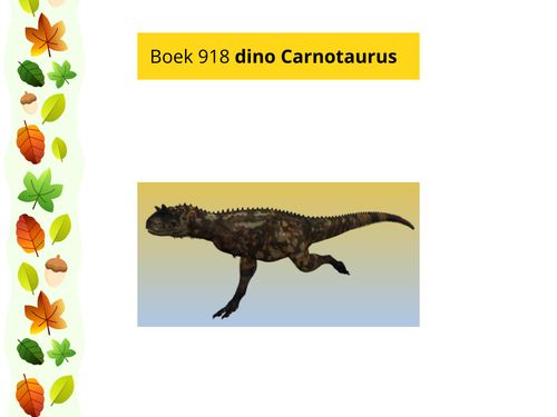 Book Creator | Boek 918 dino carnotaurus