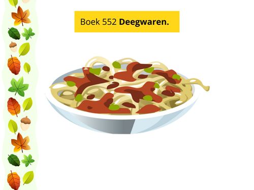 Book Creator | Boek 552 DEEGWAREN