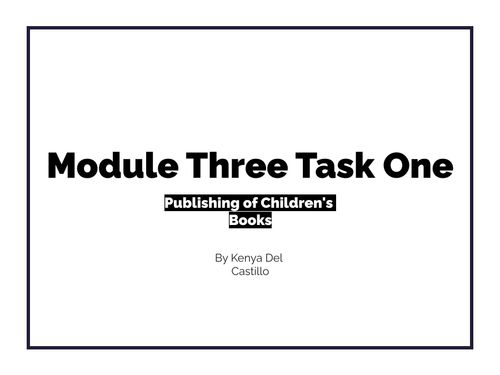 Book Creator | Module 3 Task 1