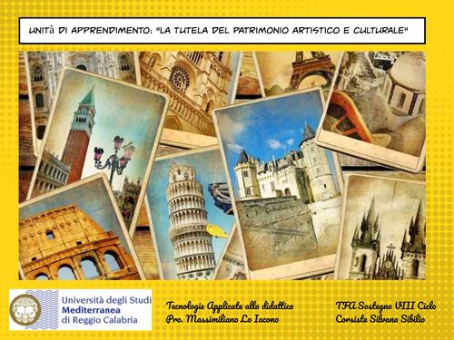Book Creator | UDA " La Tutela del Patrimonio Artistico e Culturale"