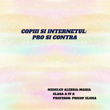 Book Creator | INTERNETUL PRO SI CONTRA