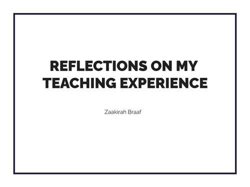Book Creator | My Teaching Experience reflections