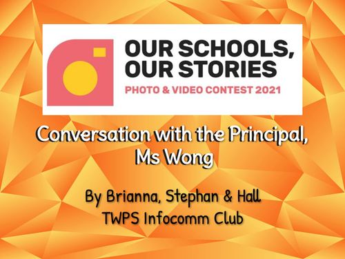 Book Creator | MOE OSOS 2021 Conversation with the Principal, Ms Wong