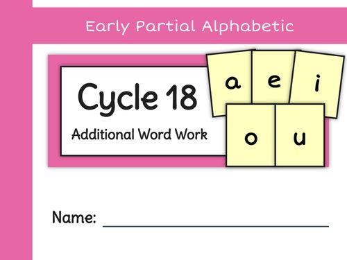 Book Creator | WSE Trial Early Partial Alphabetic- Cycle 18- Additional ...