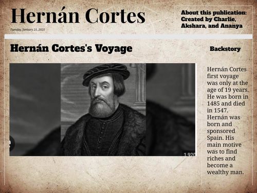 Book Creator | Hernan Cortes