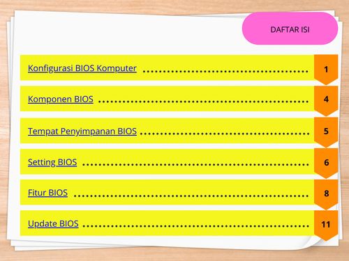 Book Creator | BIOS Configuration