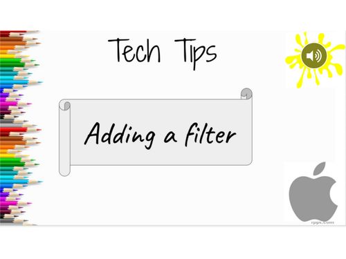 Book Creator | Adding a filter
