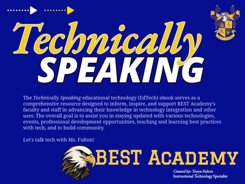 Book Creator | BEST Academy Technically Speaking