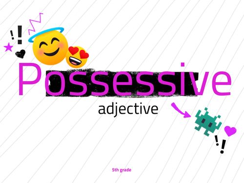 Book Creator | Possessive adjective