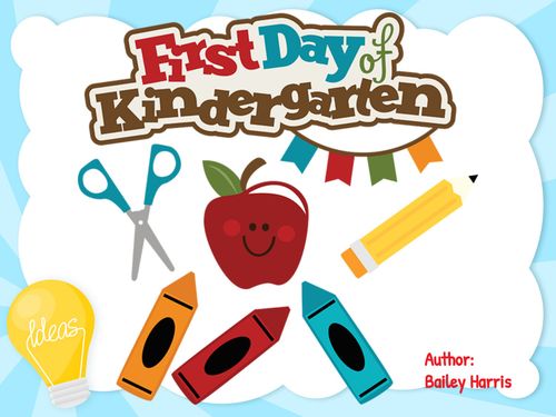 Book Creator | First Day of Kindergarten