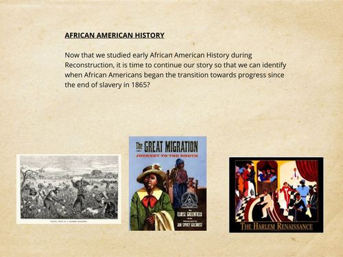 Book Creator | African American History (Great Migration, Harlem ...