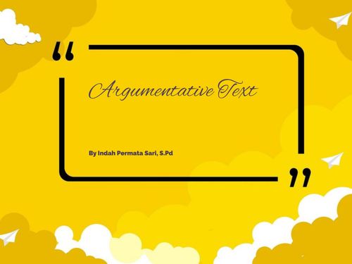Book Creator | Argumentative Text