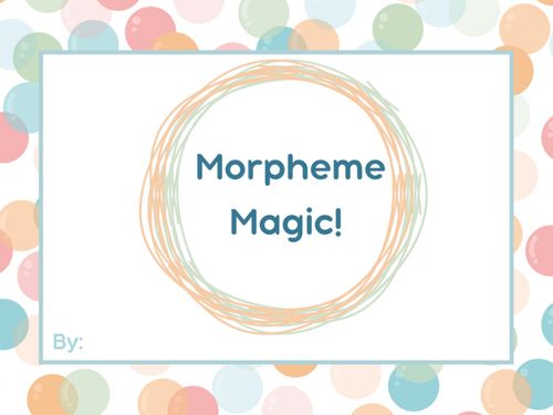 Book Creator | Morpheme Magic